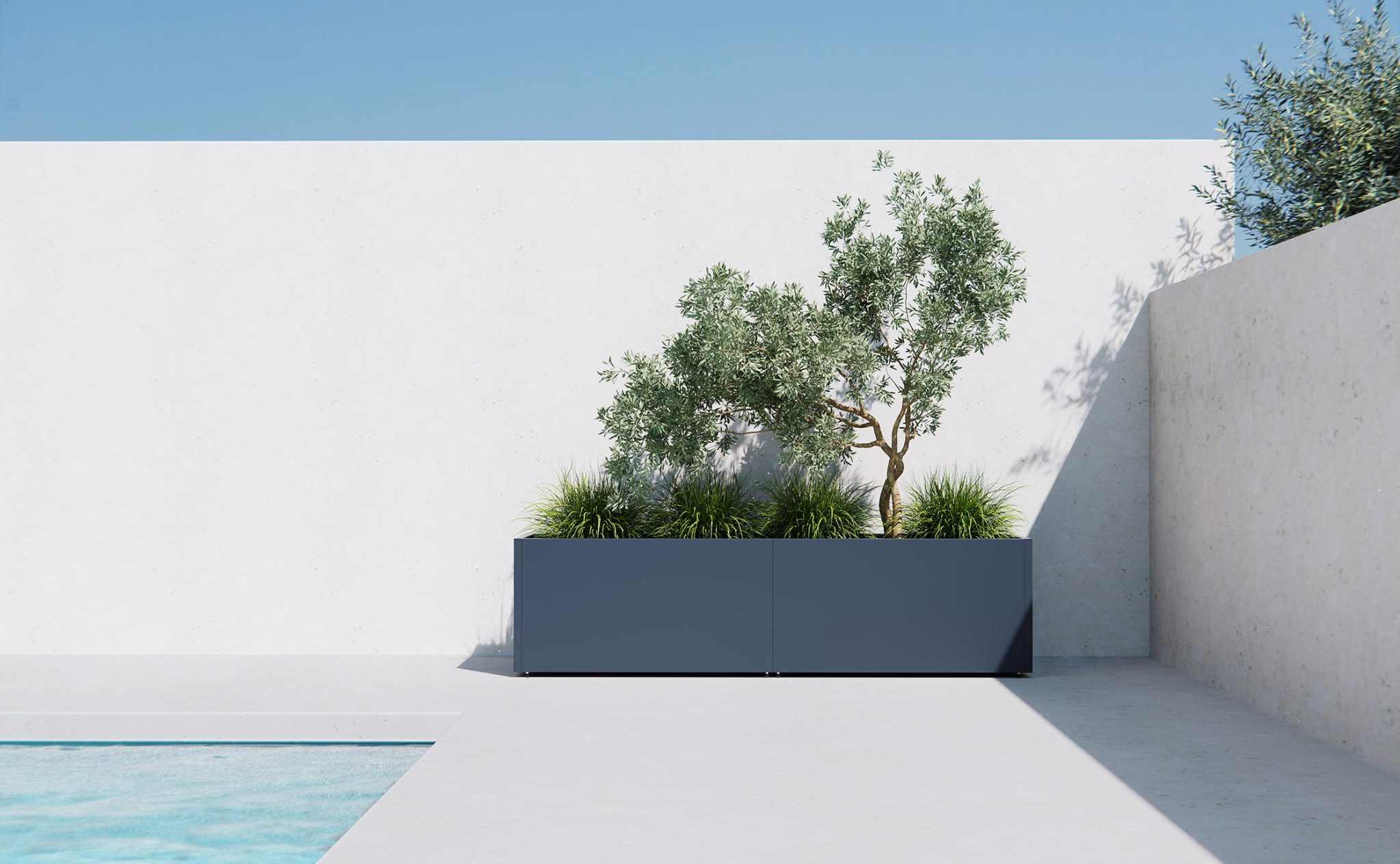 Jardinières métalliques modulaires. Design et polyvalence