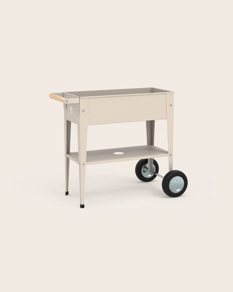 Urban gardens and designer cultivation tables