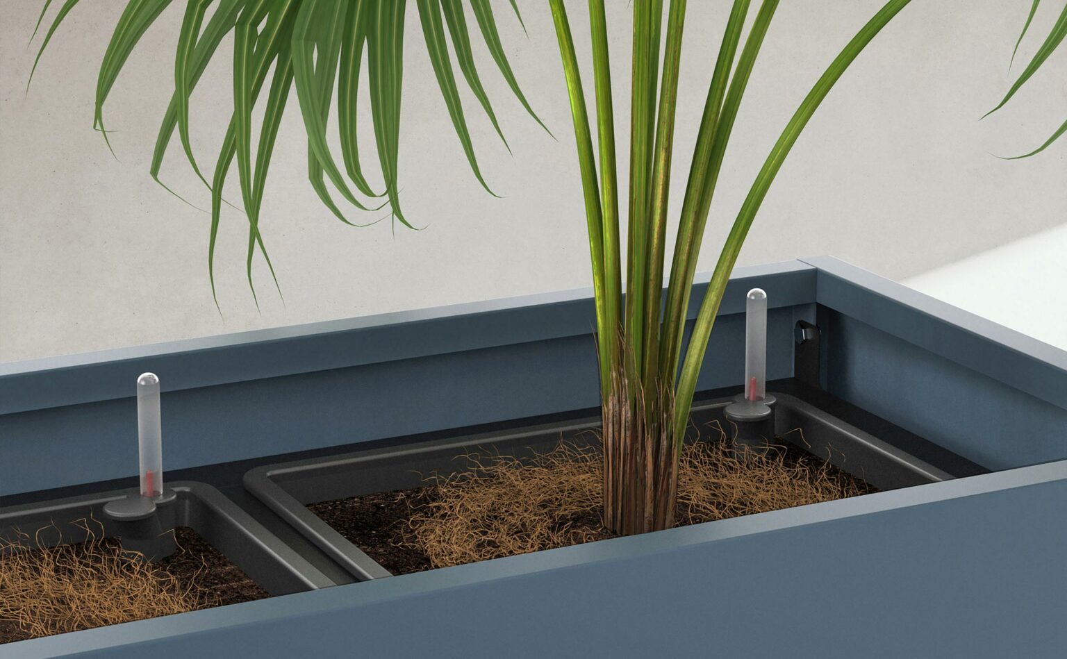 Modular metal planters. Design and versatility